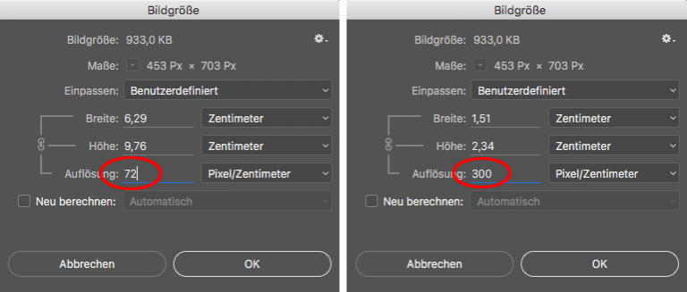 Profi Umrechner Zur Bildauflösung Für Pixel Zentimeter Und Dpi