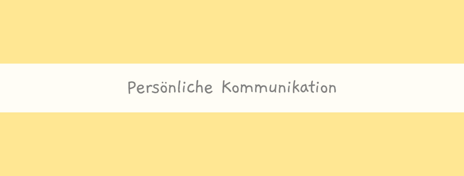 Hallo, Herr Müller | Persönliche Kommunikation