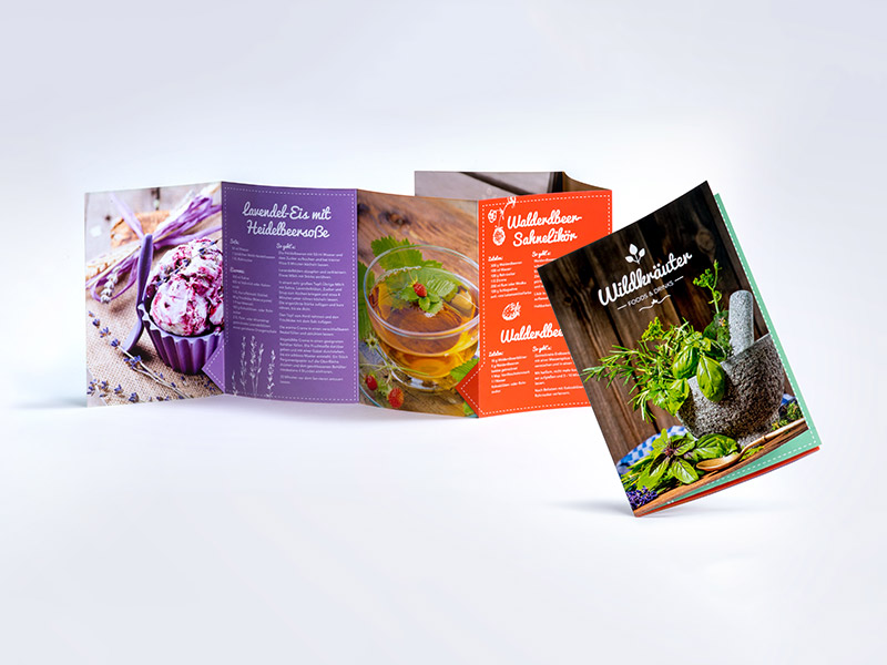 Flyer Einbruchfalz drucken | viaprinto